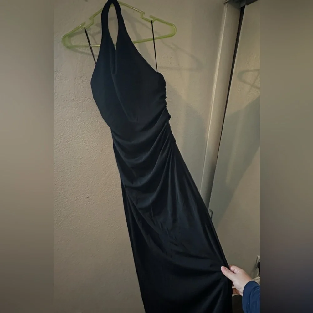 Zara | Dresses | Zara Black Backless Halter Dress | Poshmark